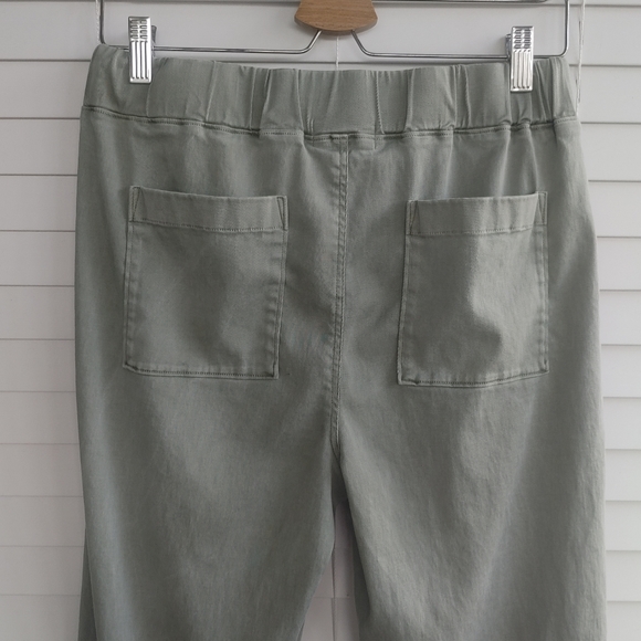 Bella Dahl | Pants & Jumpsuits | Sage Green Baggy Cropped Cargo Pants | Poshmark